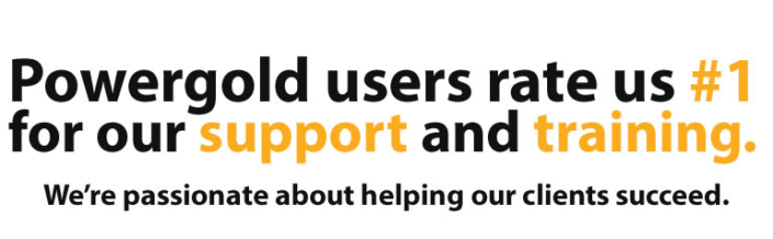 Powergold users rate us #1 for our support and training. – Powergold ...